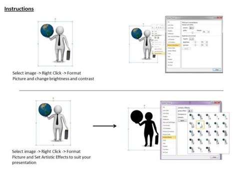 Business Strategy Plan D Man Holding Globe Character Modeling