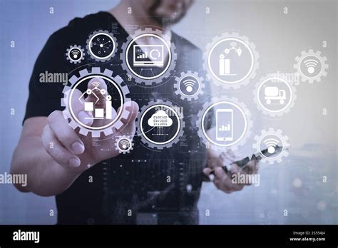 Smart Factory And Industry 4 0 And Connected Production Robots