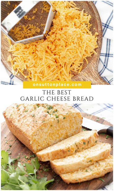 Homemade Garlic Cheese Bread Recipe On Sutton Place