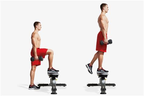 Step Up Exercise With Weights
