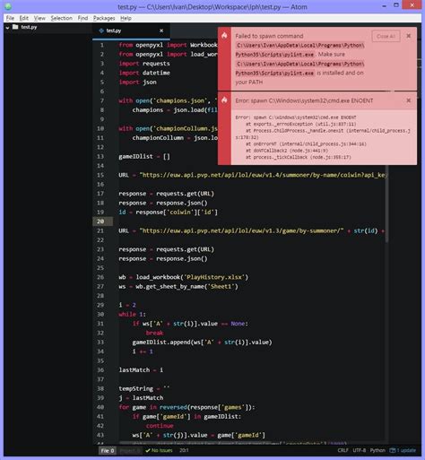 Help With Linter Pylint Atom