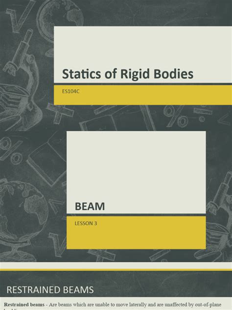 Statics Of Rigid Bodies Lesson 3 Beams 2 Pdf Beam Structure Bending