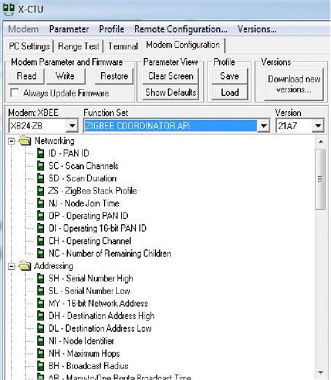 Gambar 10 Konfigurasi Xbee S2 Sebagai Coordinator Download Scientific Diagram