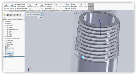 Creating Npt Threads In Solidworks