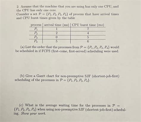 Solved 2 Assume That The Machine That You Are Using Has