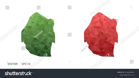 Swaziland Map Abstract Vector Polygon Set Stock Vector Royalty Free 2166289593 Shutterstock