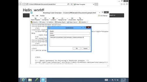 Bootstrap Code Generator Creating Button Groups Youtube