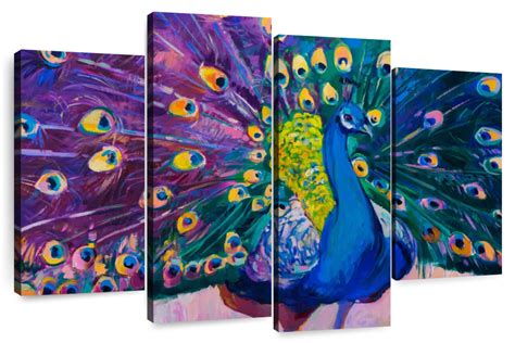 Dazzling Peacock Wall Art