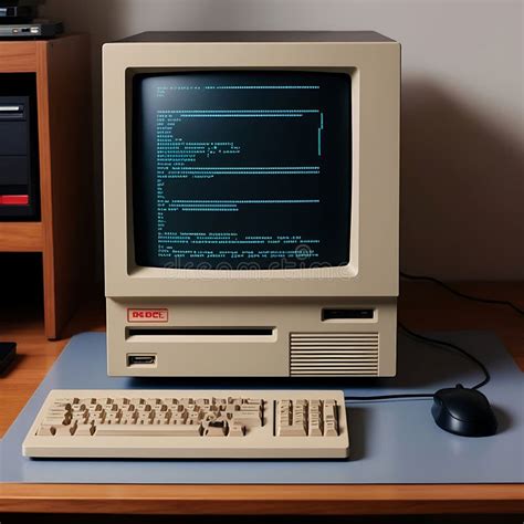 Old School Desktop Computer Setup With Pixelated Screens Floppy Disks