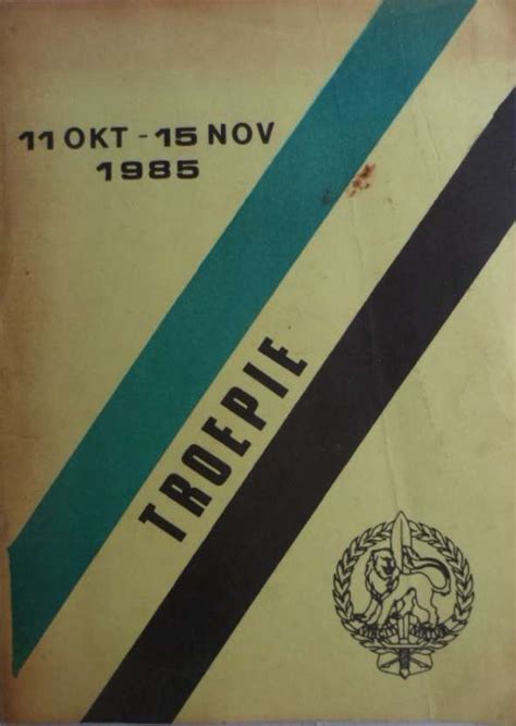 Books Troepie 11 Okt 15 Nov 1985 Baie Skaars For Sale In