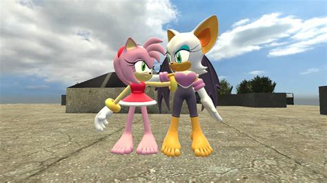 Amy Rose And Rouge The Bat Without Their Boots By Clarsax5 On Deviantart
