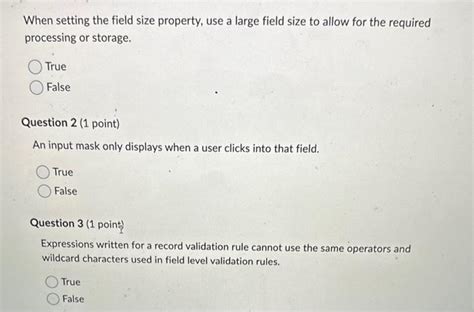 Solved When Setting The Field Size Property Use A Large