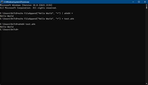 How To Output To The Command Line Window That Called The AHK Executable