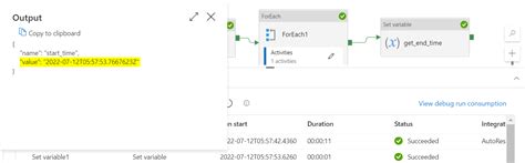 azure data factory how to get track execution duration for each activity in datafactory