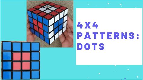 how to make the dot pattern on a 4x4 rubik s cube youtube