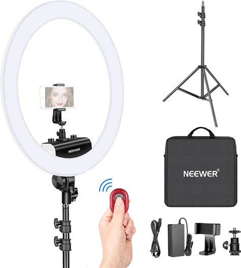 Neewer Ring Light Kit [upgraded Version 1 8cm Ultra Slim] 18 Inches