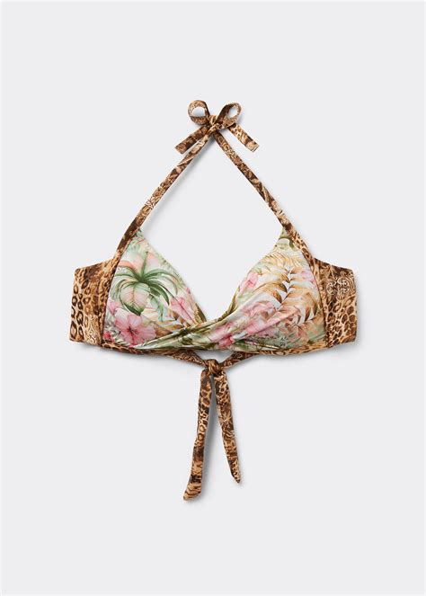 Padded Triangle Bikini Top Wild Tropics Calzedonia