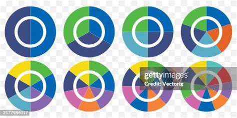 Multicolored Circular Charts For Infographics And Data Visualization High Res Vector Graphic