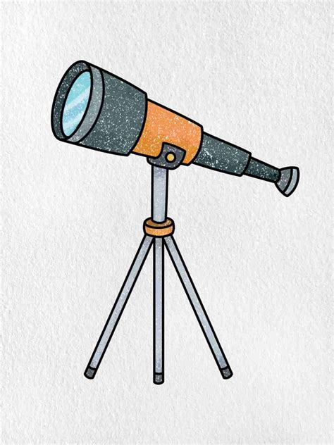 How To Draw A Telescope Helloartsy