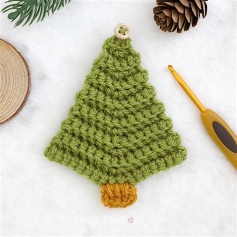 Easy Crochet Christmas Tree Pattern Crochet Tree Crochet Christmas Ornaments Free Crochet