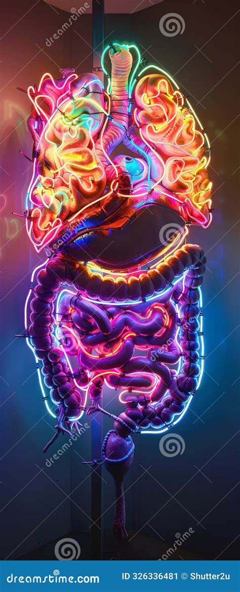 Ulcerative Colitis Vector Illustration Labeled Anatomical Infographic