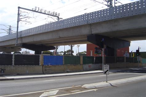 Under The Elevated Rail Construction Black Mark