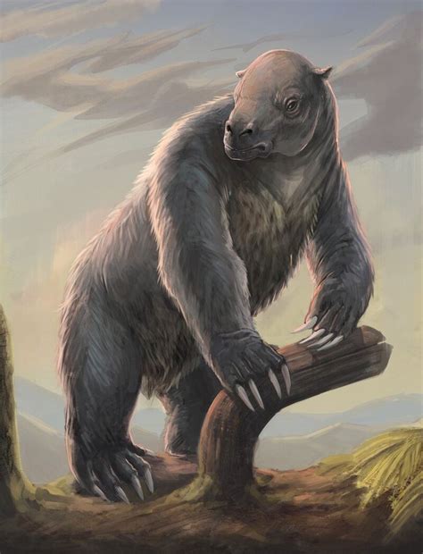 Artstation Megatherium Guillermo Redondo Prehistoric Wildlife