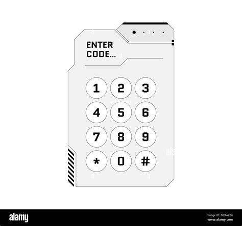 Hud Digital Futuristic User Interface Pin Code Entry Panel Sci Fi High