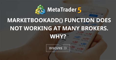 Marketbookadd Function Does Not Working At Many Brokers Why