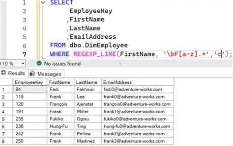 Regexplike Function In Sql Server 2025
