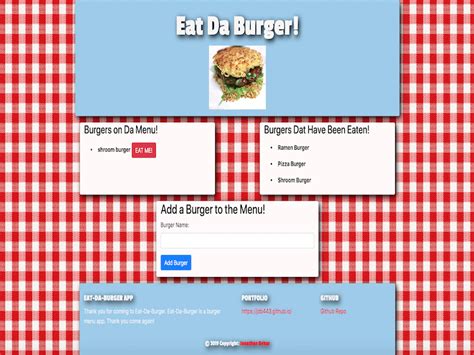 GitHub Jdb Burger Create A Burger Logger With MySQL Node Express Handlebars And A