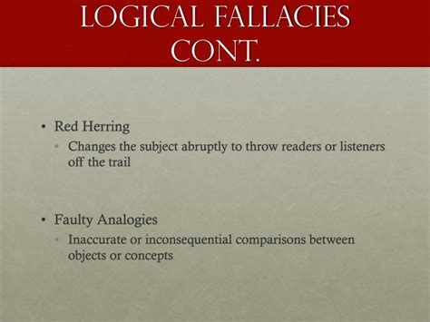 Ppt Argumentative Fallacies Powerpoint Presentation Free Download