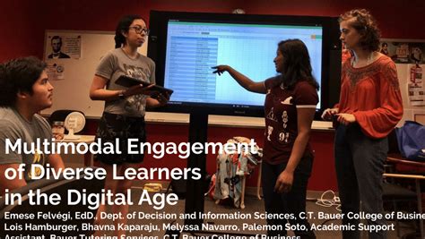 PDF Multimodal Engagement Of Diverse Learners In The Digital Age