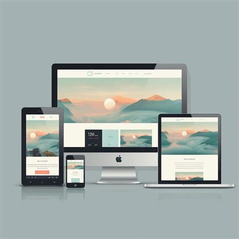 A Responsive Grid System Showcasing Different Breakpoints For Various