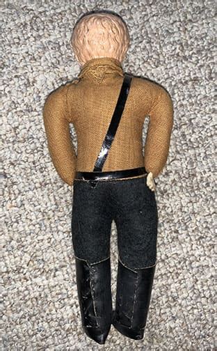 Very Rare Original Pre 1945 7 Inches Tall Third Reich Ss Doll Od43