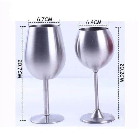 Water Goblet Glass Beer Goblet Single Wall Stainless Steel Stemless
