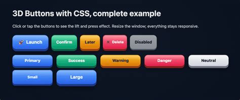 Create 3d Buttons Using Css Step By Step • Vinish Dev