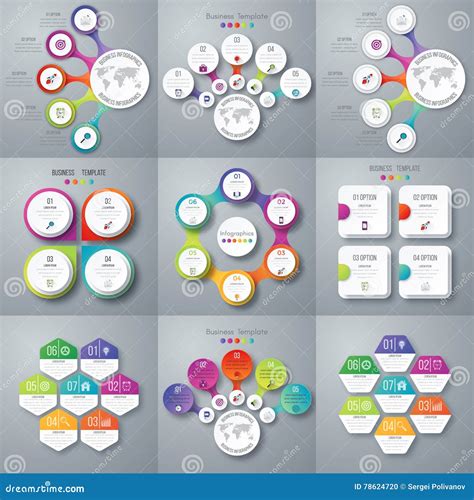 Set With Infographics Stock Vector Illustration Of Design 78624720