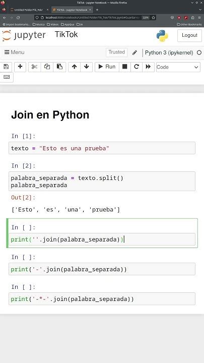 Utilizando Join En Python Coding Python Programacion Programming