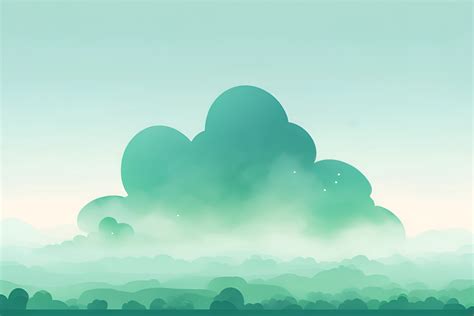 Serene Green Cloudscape Free Download Ai Scribbles