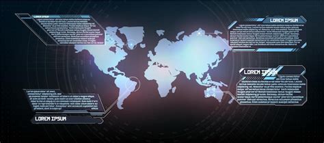 미래형 벡터 Hud 인터페이스 화면 디자인 디지털 콜아웃 제목 Hud Ui Gui 미래형 사용자 인터페이스 화면 요소