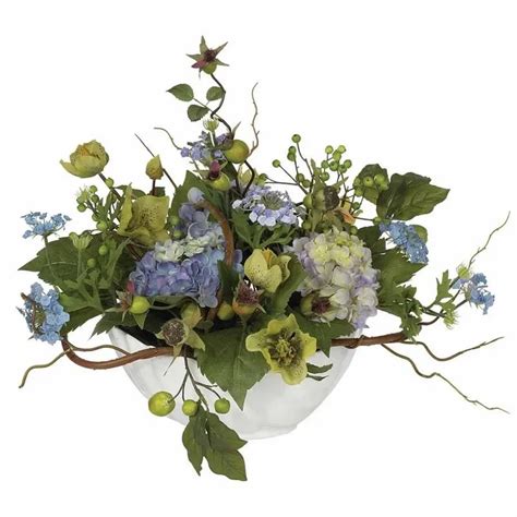 Hydrangea Centerpiece The Marble And Metal