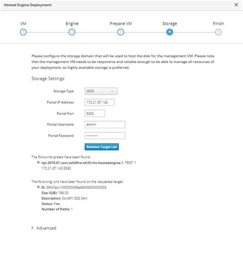 5 Deploy The Rhv Manager As A Self Hosted Engine Netapp Hci With Rhv