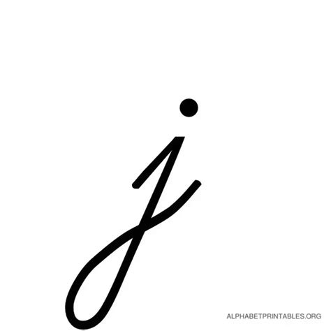 J In Cursive Amulette