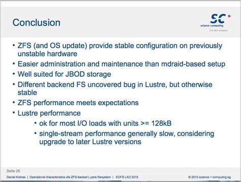 Operational Characteristics Of A Zfs Backed Lustre Filesystem Inside Hpc And Ai News