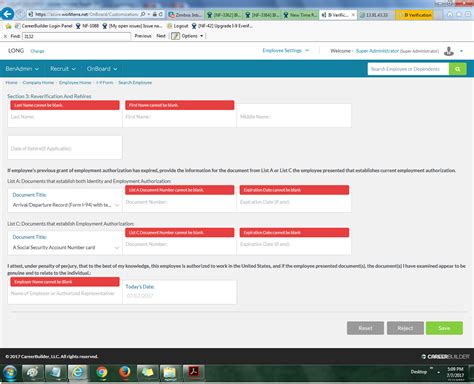 Nf 3362 I9 Section 3 Validation Messages Not Displayed Though No Data Entered In Fields