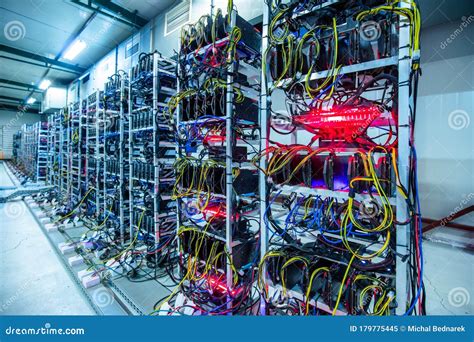 Bitcoin And Crypto Mining Farm Big Data Center Stock Image Image Of Ethereum Litecoin 179775445