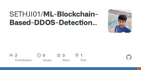 Github Sethji01ml Blockchain Based Ddos Detection System