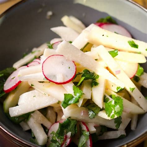 Jicama Salad Recipes Tasty Jicama Salad With Lemon Mustard Vinaigrette