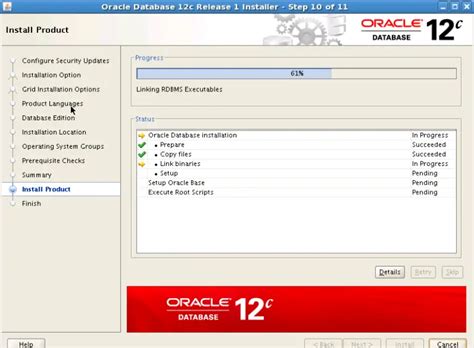 step by step oracle 12c database installation on linux techgoeasy